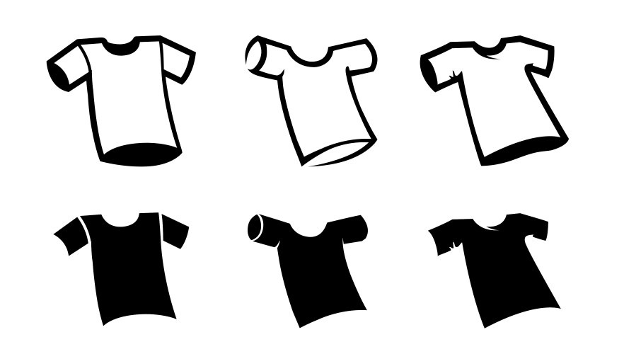 Creative t shirt logo Royalty Free Vector Image