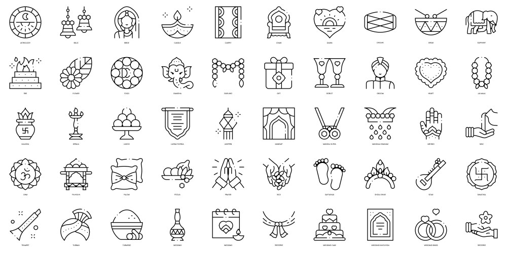 Hindu Wedding Vector Images (over 2,200)