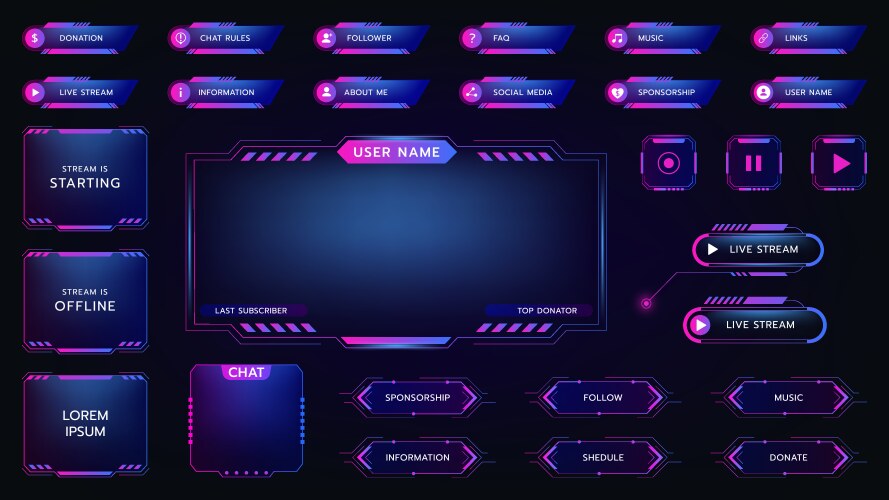 Stream Overlay Vector Images (over 1,800)