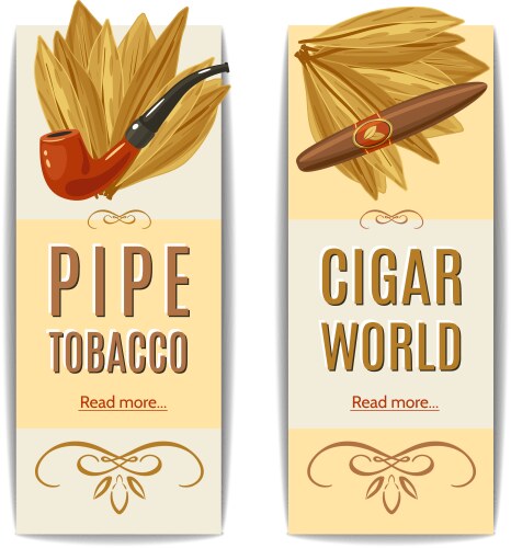 Sketch posters with tobacco and smoking collection
