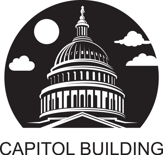Capitol logo design Royalty Free Vector Image - VectorStock