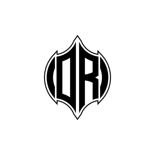 Logo Monogram Triangle Shape Play Button Vector Image