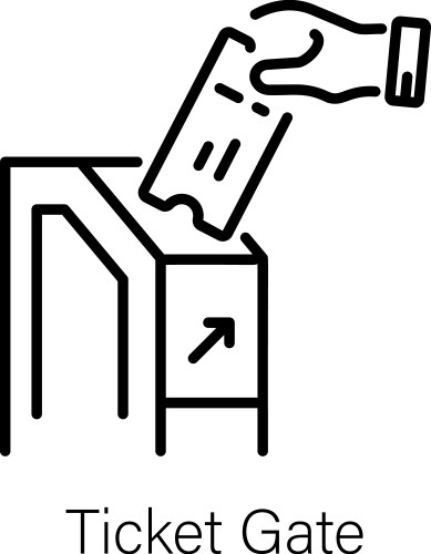 Ticket insurance Royalty Free Vector Image - VectorStock