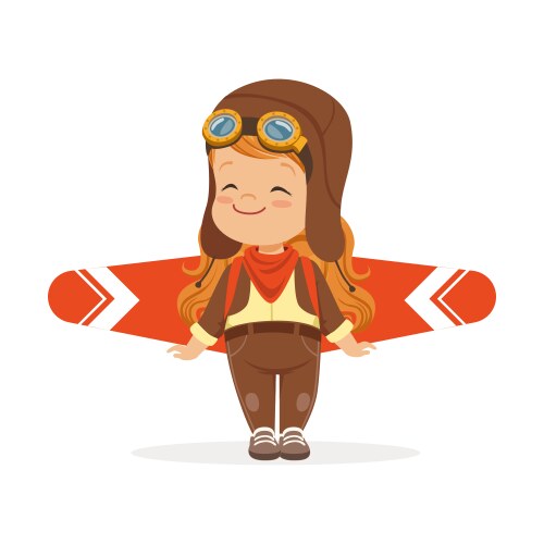 Chibi pilot Royalty Free Vector Image - VectorStock