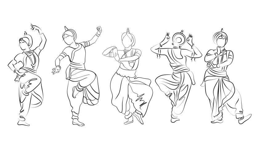 Indian Classical Dance Vector Images (over 540)
