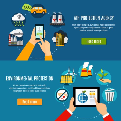 Environmental protection cartoon Royalty Free Vector Image