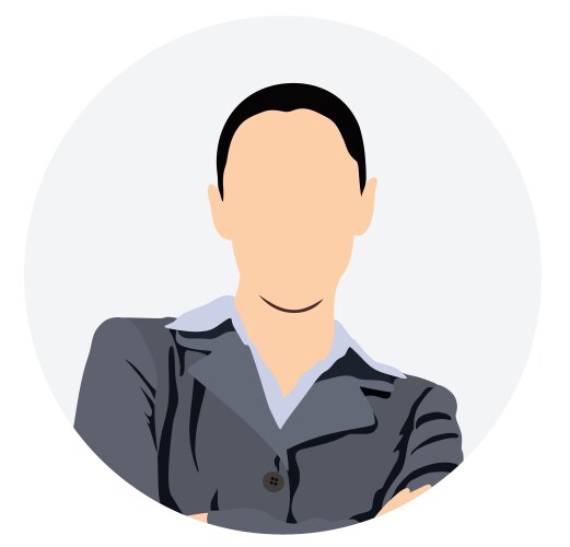 Business lady avatars profile id images cv head Vector Image