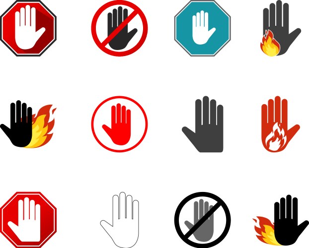 Hand Stop Symbol Vector Images (over 29,000)