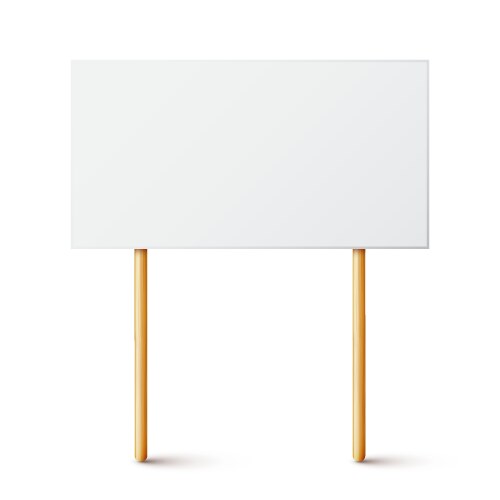 Realistic sign post set realistic blank road Vector Image