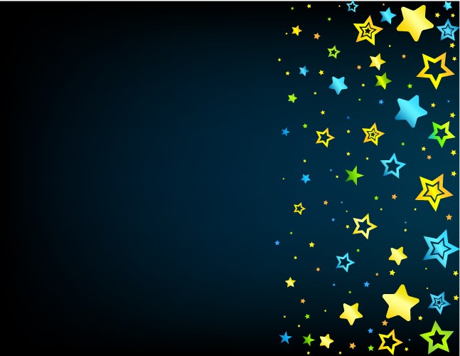 Cartoon star colored background Royalty Free Vector Image