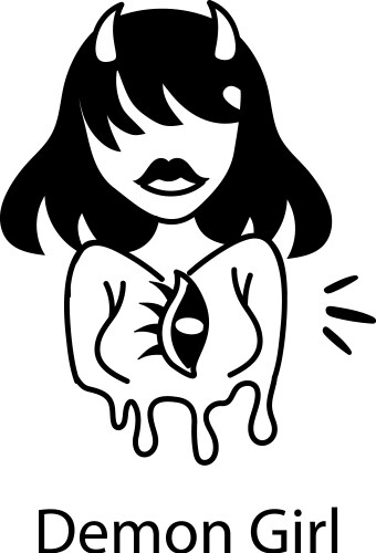 Demon Girl Vector Images (over 3,400)