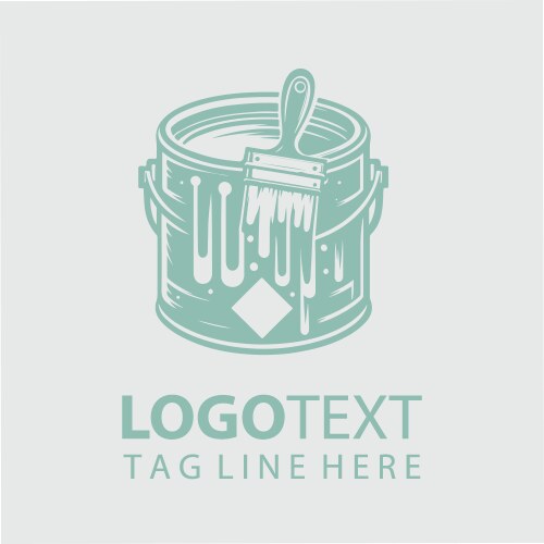 Paint logo Royalty Free Vector Image - VectorStock