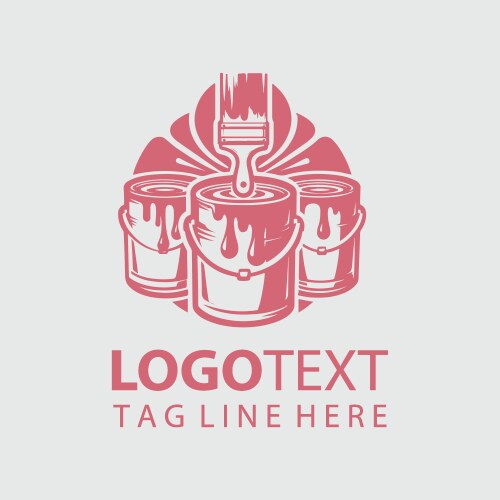 Paint logo Royalty Free Vector Image - VectorStock