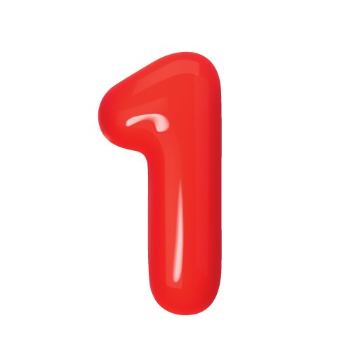 Number 1 Red Vector Images (over 11,000)