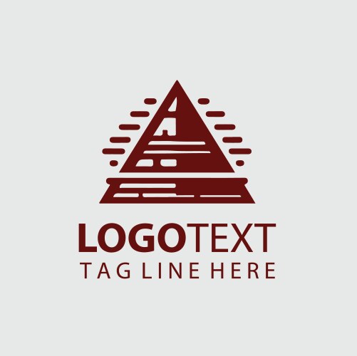 Pyramid logo Royalty Free Vector Image - VectorStock