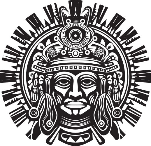 Aztec Stone Calendar Vector Images (over 390)