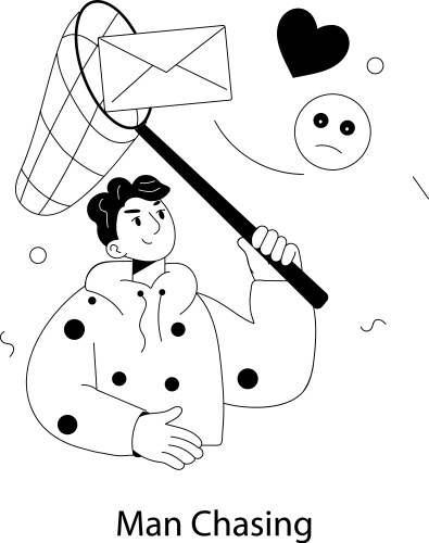 Man Chasing Vector Images (over 1,900)