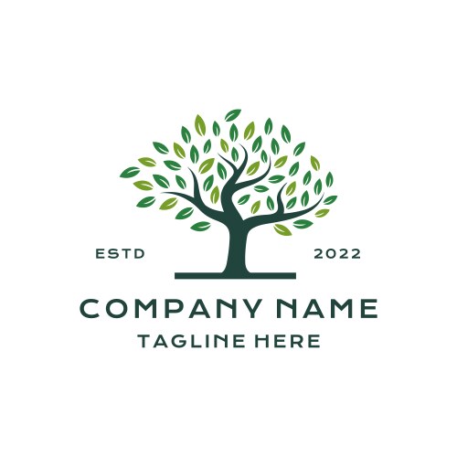 Banyan tree logo icon Royalty Free Vector Image