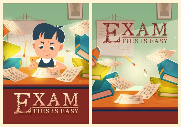 Exam Cartoon Vector Images (over 23,000)