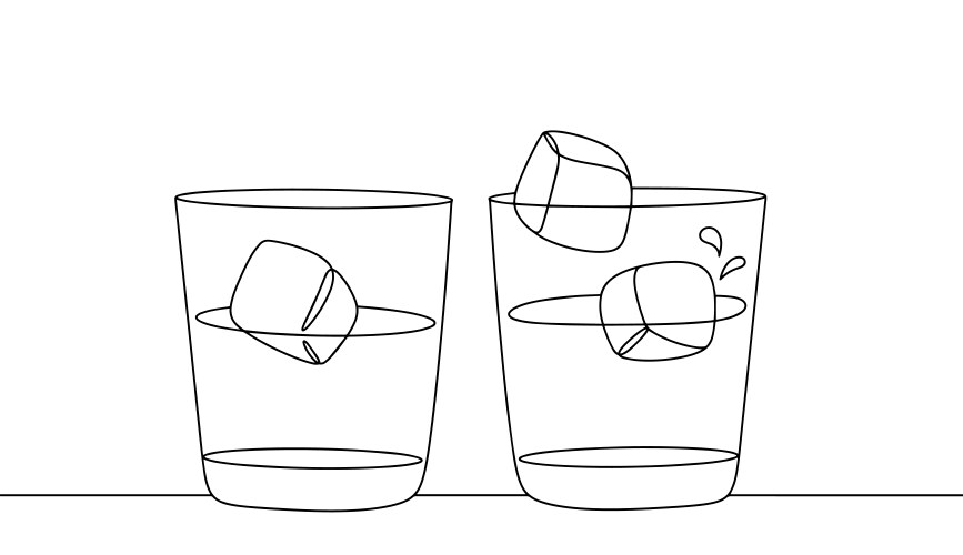 Ice Cube Line Drawing Vector Images (over 430)