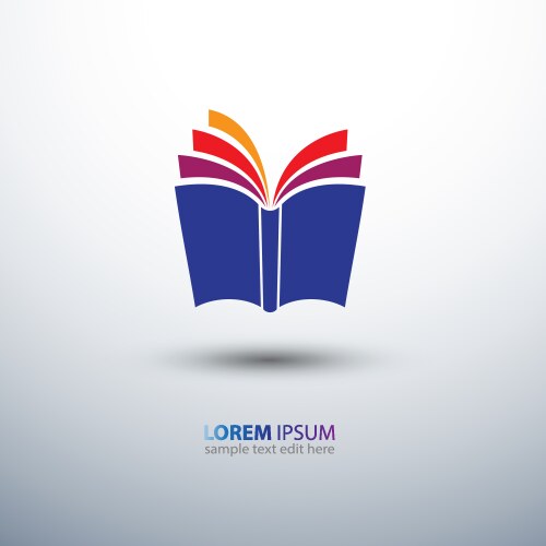 Education colorful icons human head book Vector Image