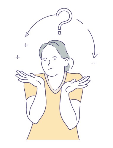 Businessman taking decision hesitation and doubt Vector Image