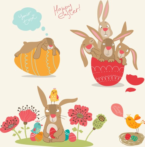 Happy easter Royalty Free Vector Image - VectorStock