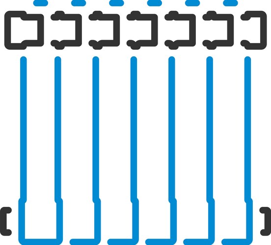 Icon of radiator Royalty Free Vector Image - VectorStock