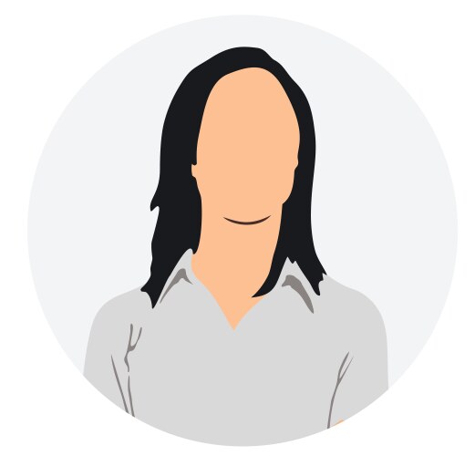 Female avatar profile picture image Royalty Free Vector