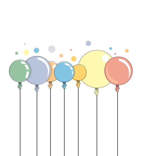 Balloons Birthday Balloon Border Vector Images (over 4,200)
