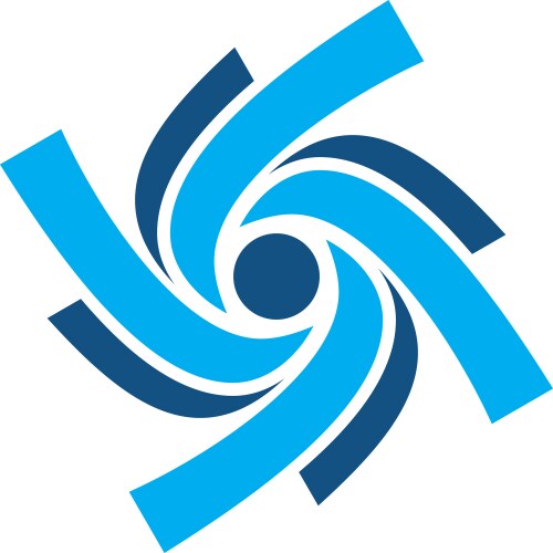 Abstract 3d swirl logo image Royalty Free Vector Image