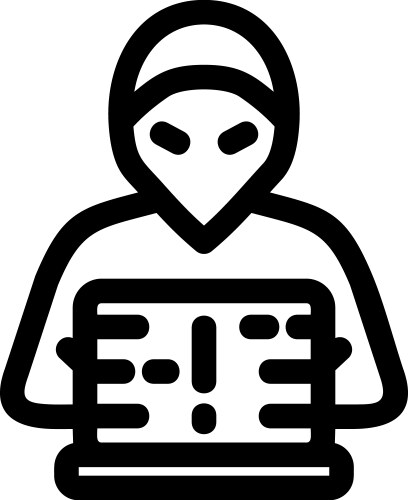 Hacker icon or logo isolated sign symbol – Royalty-Free Vector ...