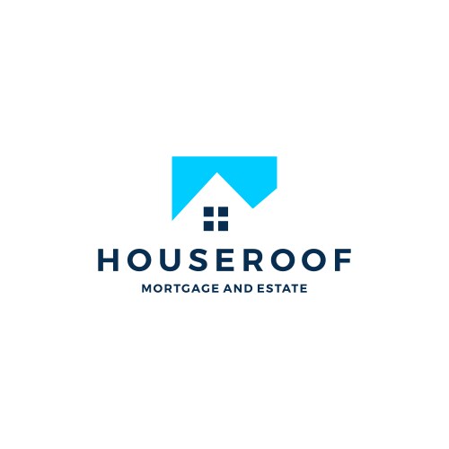 House roof initial letter h logo Royalty Free Vector Image