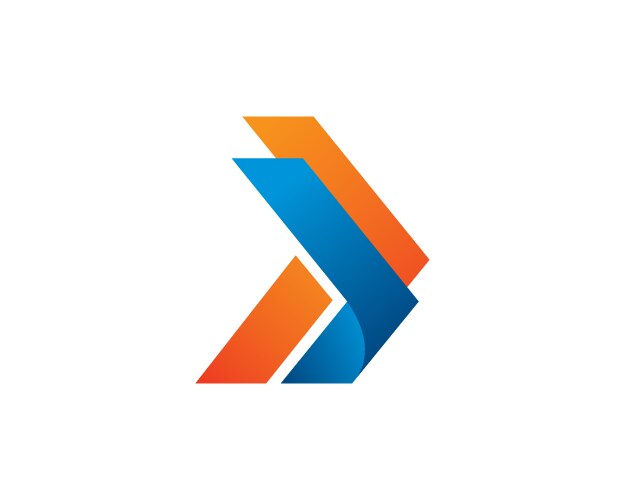 Modern arrow logo or icon template design Vector Image