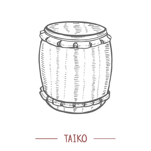 Japanese symbols set in hand drawn style Vector Image