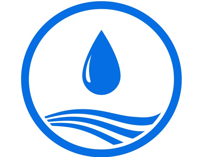 Symbol of filtration and water purification Vector Image