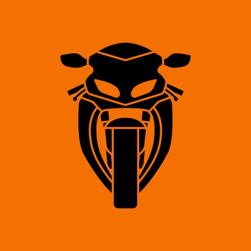 Bike icon front view Royalty Free Vector Image