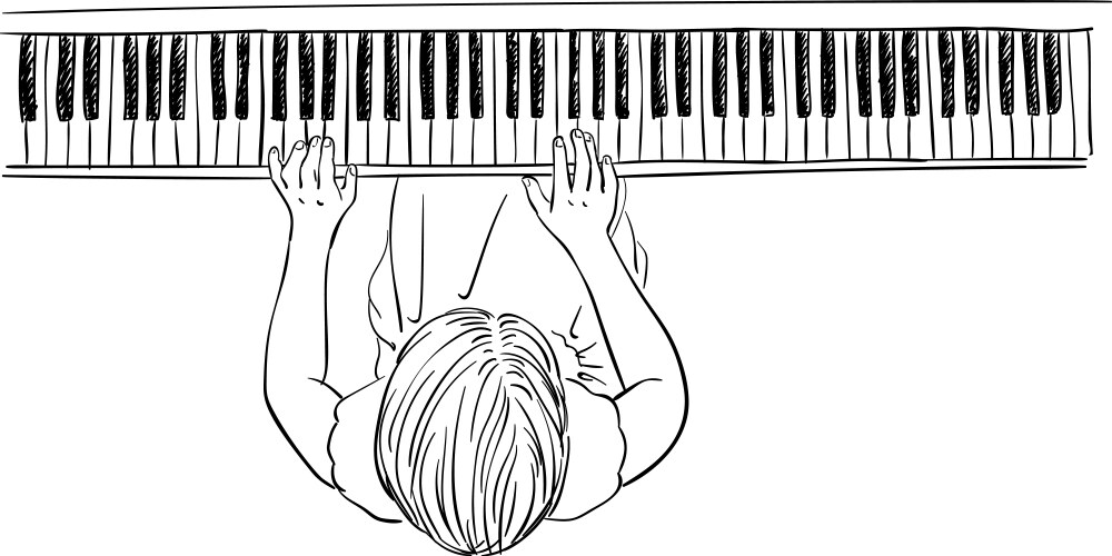 Piano Top View Vector Images (over 440)