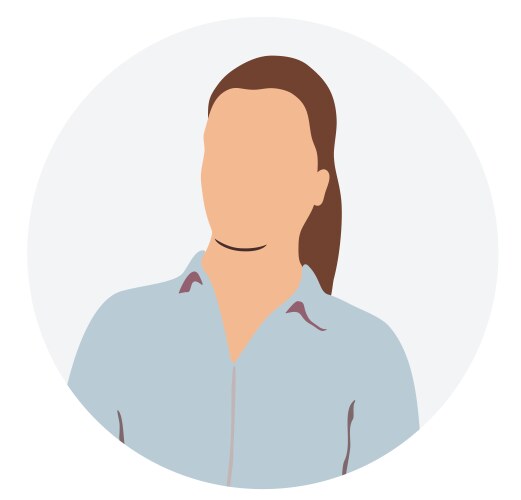 Female avatar profile picture image Royalty Free Vector