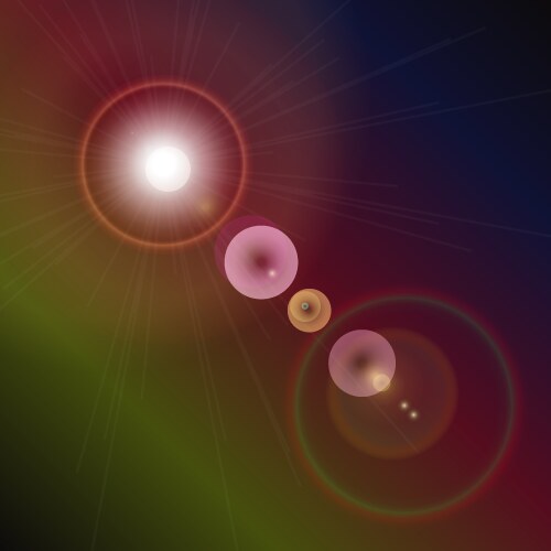 Abstract lens flare light Royalty Free Vector Image