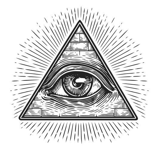 All seeing eye Royalty Free Vector Image - VectorStock