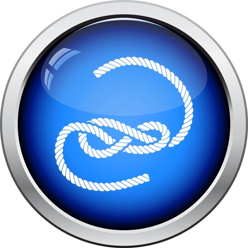 Icon of rope Royalty Free Vector Image - VectorStock