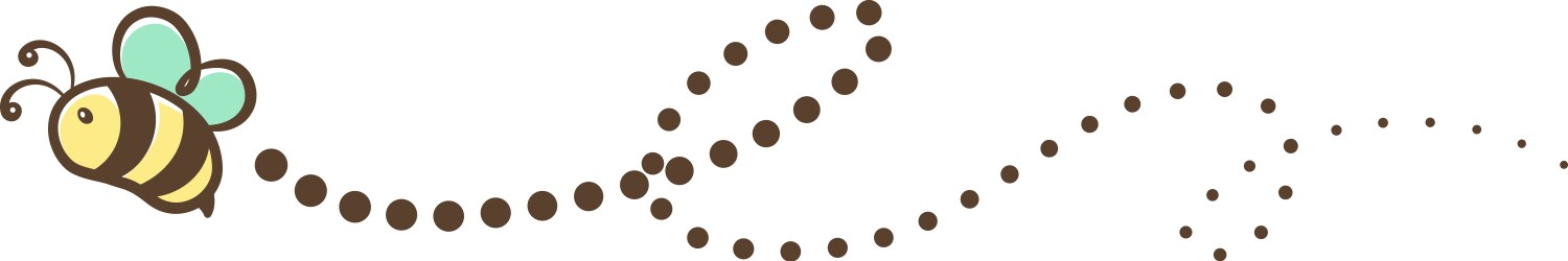 Two flying bee and their heart shape flight Vector Image