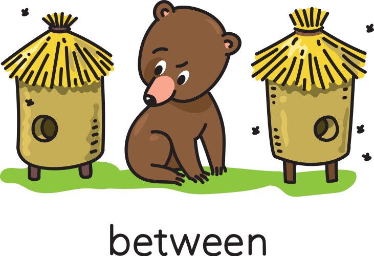 Preposition for Kids Vector Images (over 830)