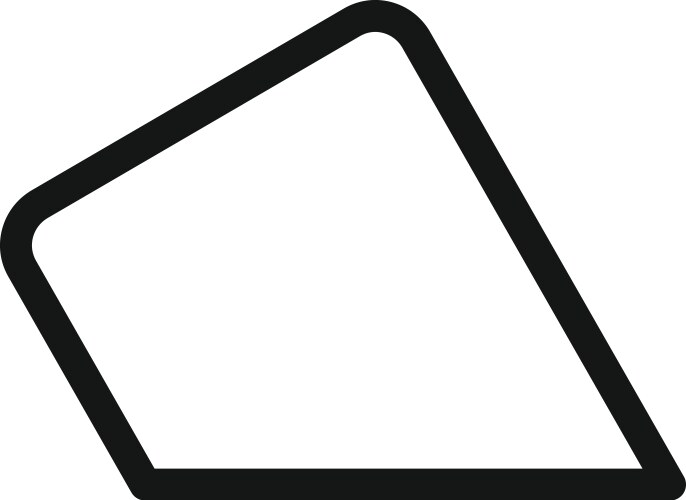 A simple black outline Royalty Free Vector Image