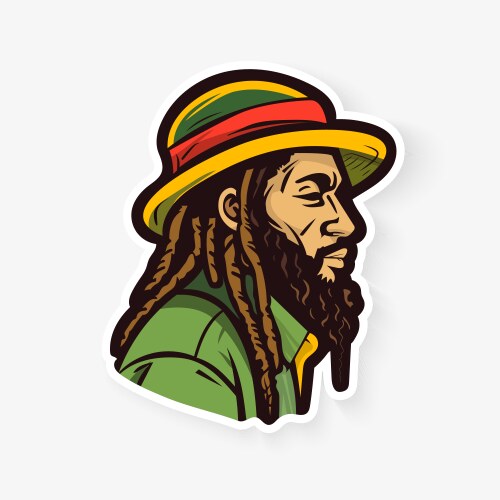Rasta Man Drawing