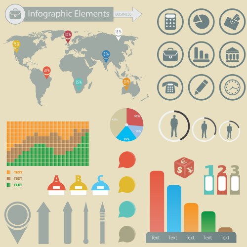 City infrastructure infographics Royalty Free Vector Image
