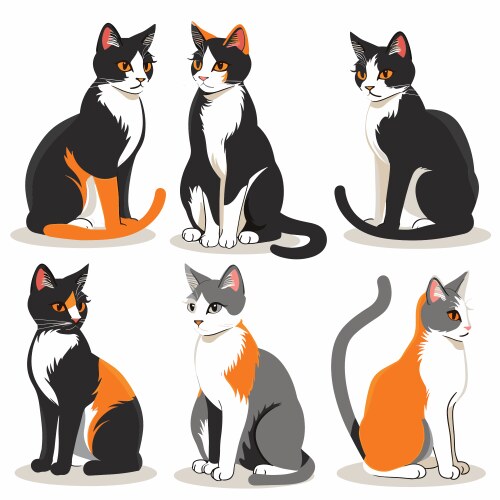 Cat Clipart Black and White Vector Images (over 6,100)