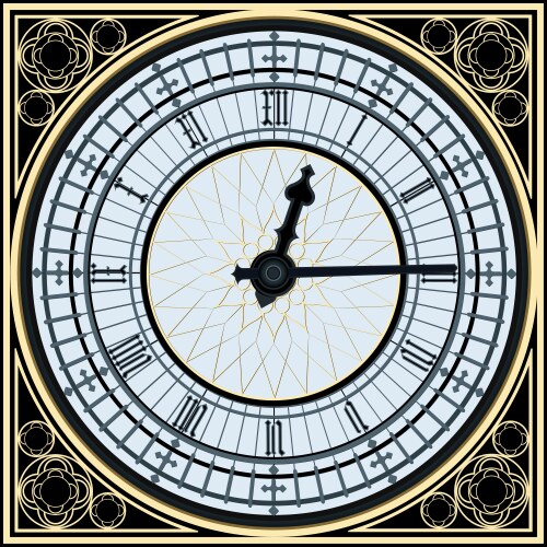 Big Ben Clock Face Vector Images (48)