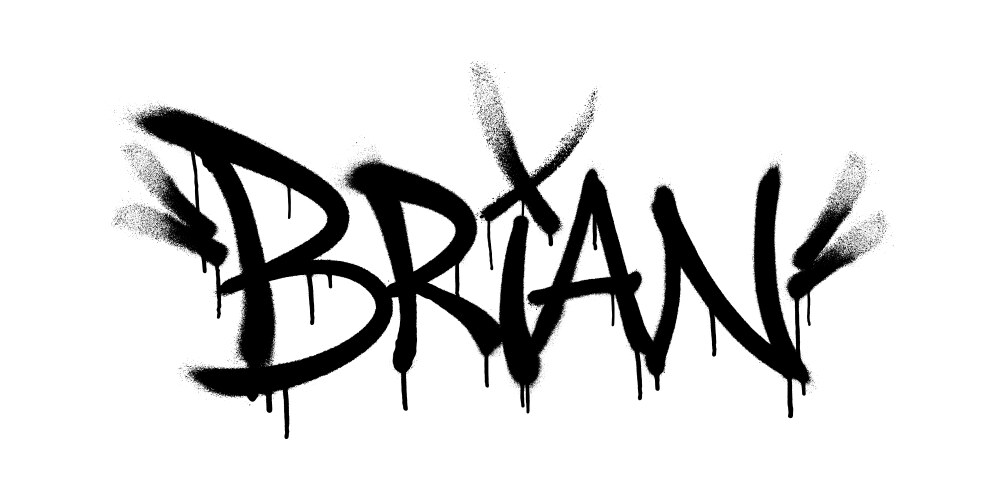 Sprayed black jesus font graffiti with overspray Vector Image